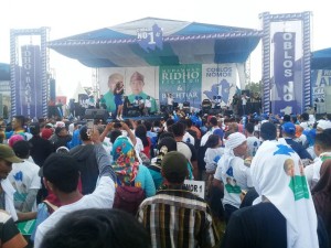 Ribuan Pendukung Paslon Gubernur Lampung Muhammad Ridho Ficardo ...